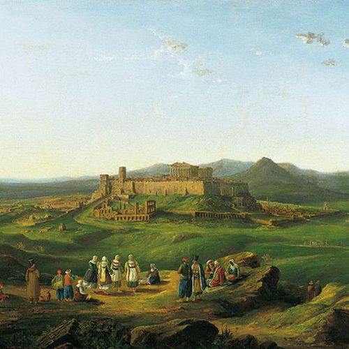 Harry John Johnson - The Olympaeum and Acropolis of Athens from the ...